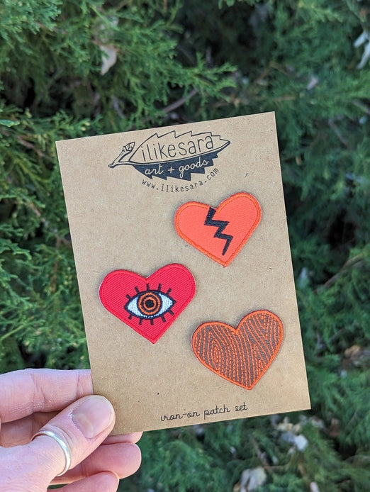 Heart Patch Set – Brooklyn Haberdashery