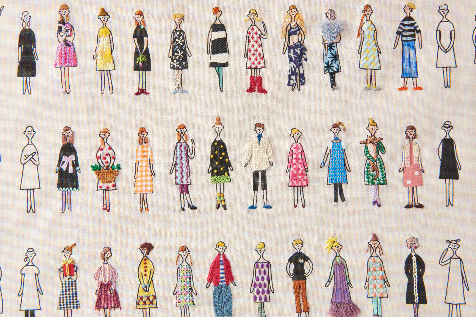 100 Ladies with Pets Embroidery Cloth – Brooklyn Haberdashery