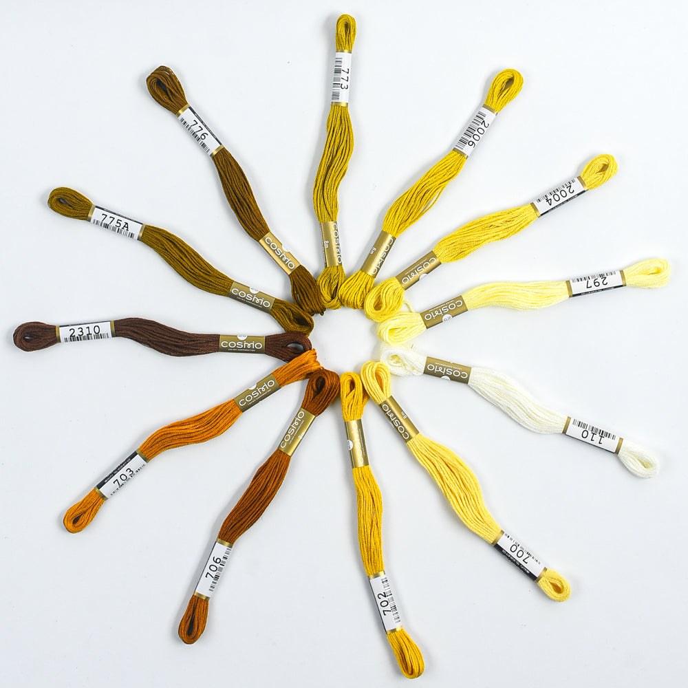 Embroidery Thread Pack - Golden Wheat – Brooklyn Haberdashery