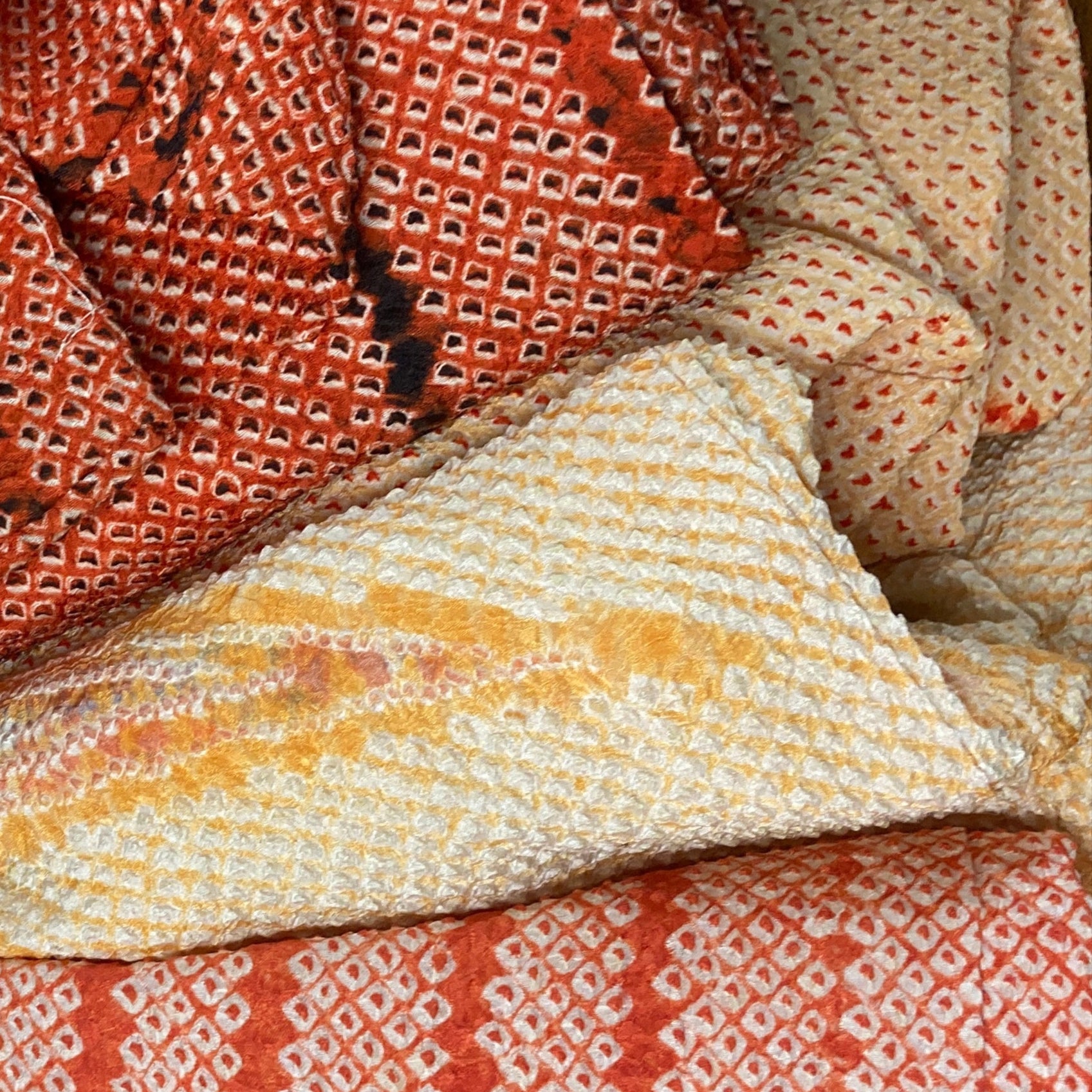 Vintage Shibori Silk Fabric Pack - Amber Glow – Brooklyn Haberdashery