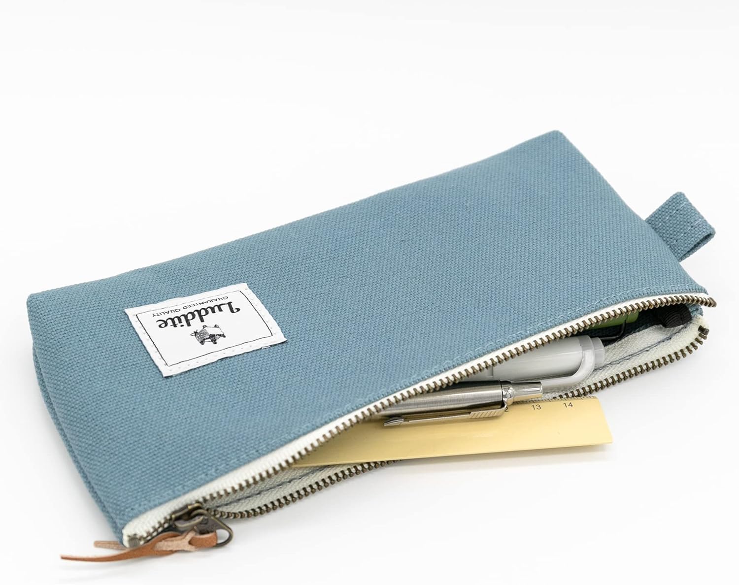 Kurashiki Canvas Pen Case - Sage Green – Brooklyn Haberdashery