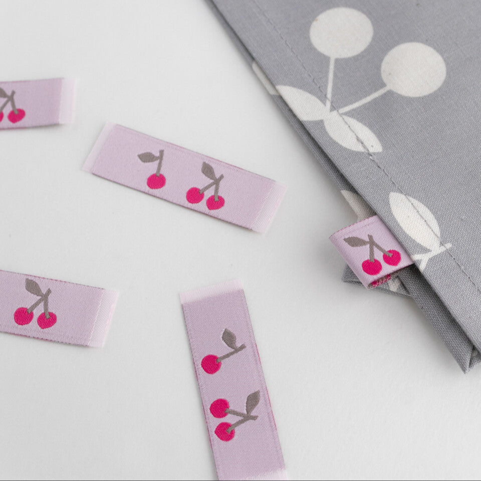 Woven Label Tags - Cherry – Brooklyn Haberdashery