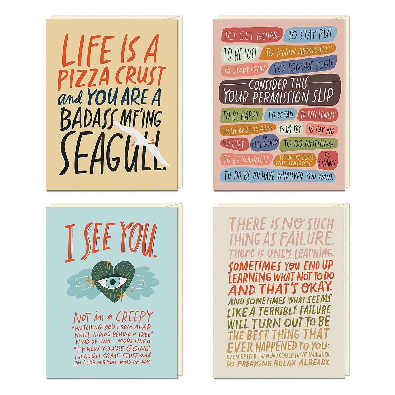 Pep Talk Cards, Box of 8 – Brooklyn Haberdashery