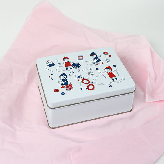 Cookie Tin Sewing Box - 5 Little Elves – Brooklyn Haberdashery