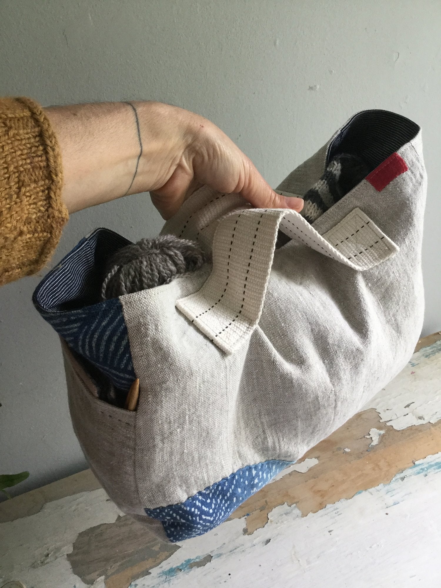 Side Handle Gusset Tote Pattern PDF by KZ Stevens – Brooklyn Haberdashery