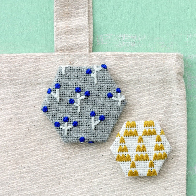 Hex Pins Ji-sashi Embroidery Kit, Forest – Brooklyn Haberdashery