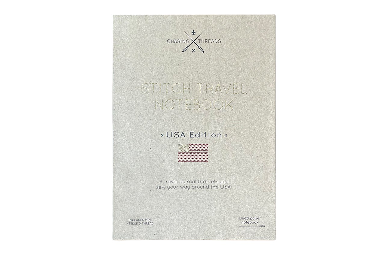 USA Map Notebook Cover DIY Kit, Maroon – Brooklyn Haberdashery