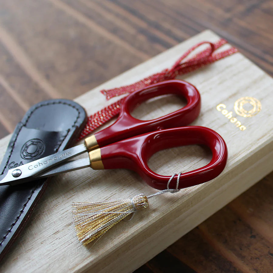 Fine Scissors with Gold Lacquer, Vermilion – Brooklyn Haberdashery